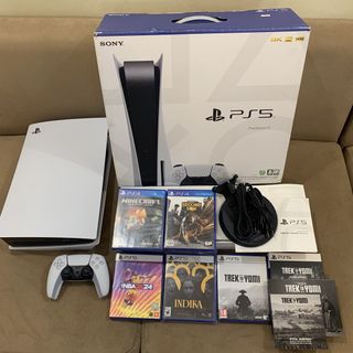 Sony PlayStation 5 (PS5) Disc Edition Console, Video Gaming, Video Game ...