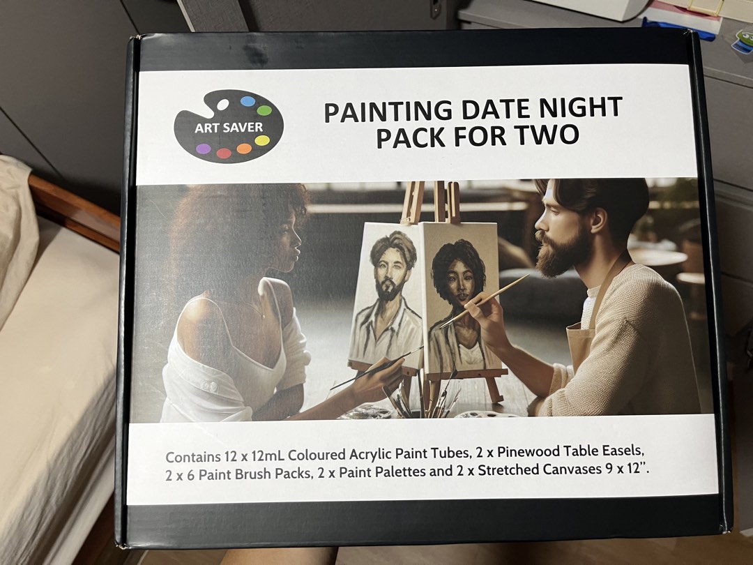 Spotlight Art Saver Painting Date Night Pack for Two, Hobbies & Toys ...