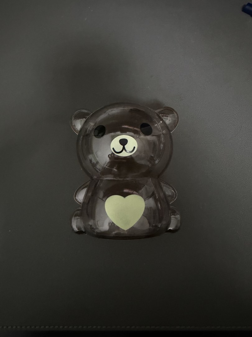 Transparent Bear piggy bank, Everything Else on Carousell