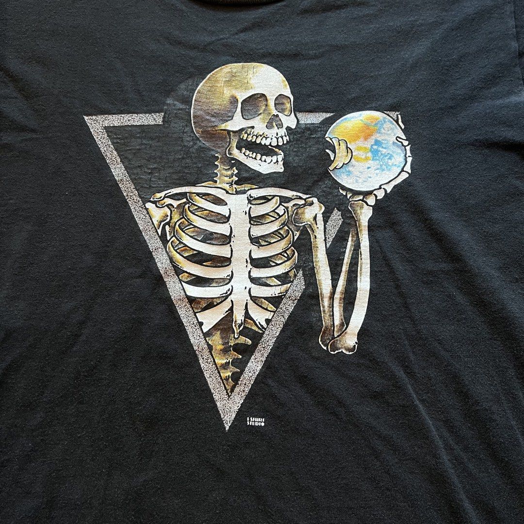 Vintage 90s End Of The World Tour Skeleton nirvana gun n roses pink ...