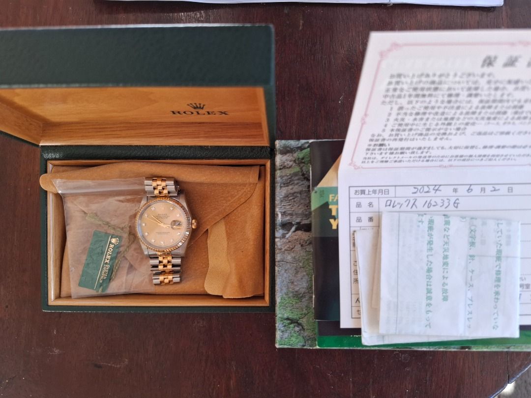 Vintage Rolex 16233 Watch with Certificate of Authenticity, Luxury ...