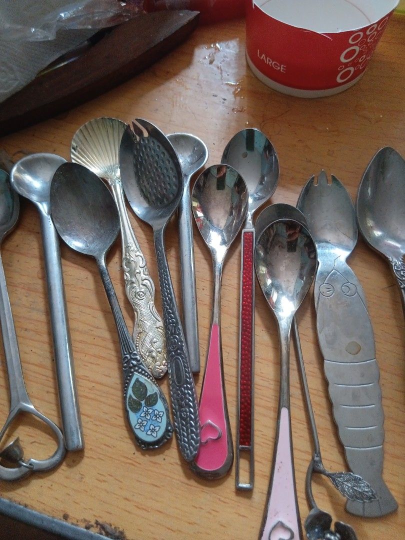 Vintage-Collectible z"12 little spoons & 4 little forks"/Nice ...