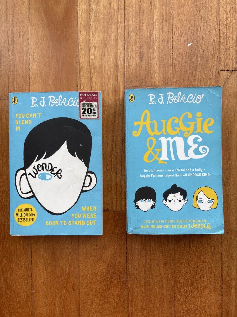 Wonder and Auggie & Me by R.J. Palacio Books, Hobbies & Toys, Books ...