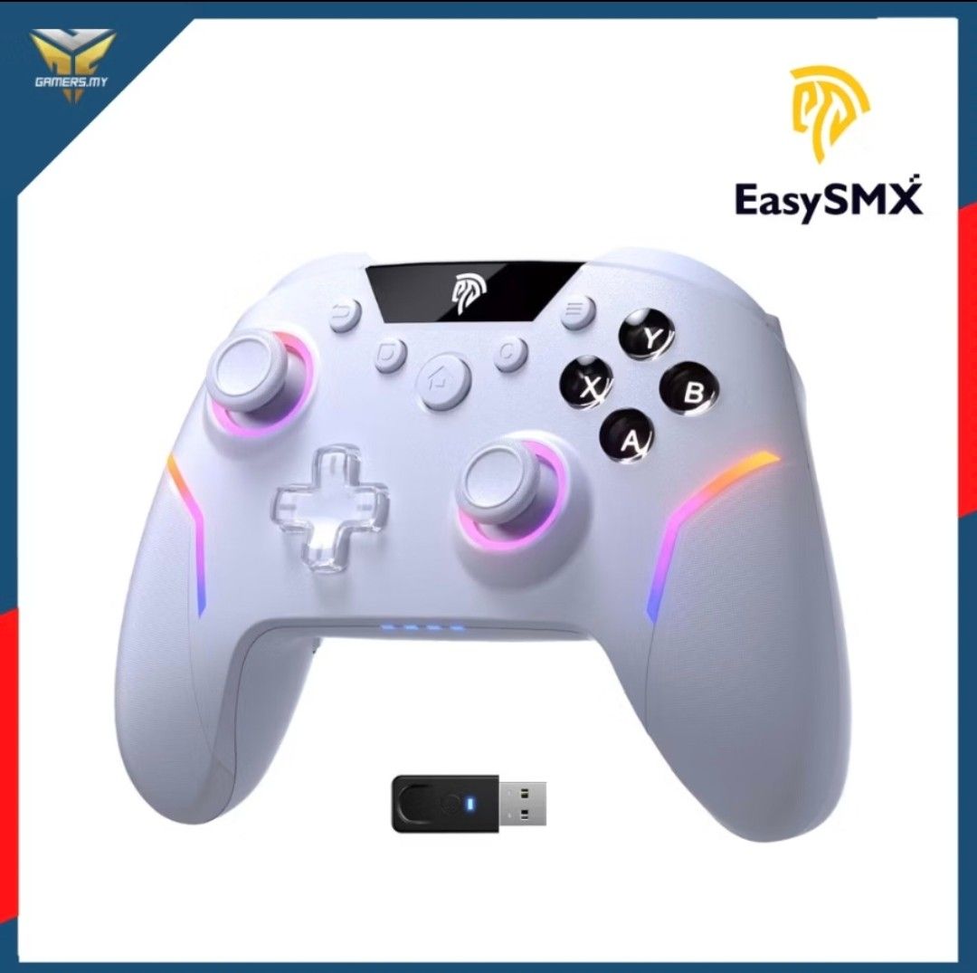 EasySMX X20 Wireless PC Gaming Controller with 1000Hz Polling, Hall ...
