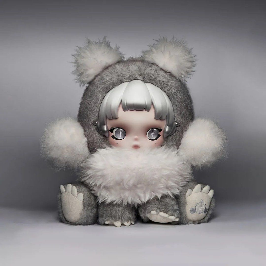 [100% Authentic] POP MART θ SKULLPANDA Punk Panda Plush Doll, Hobbies ...