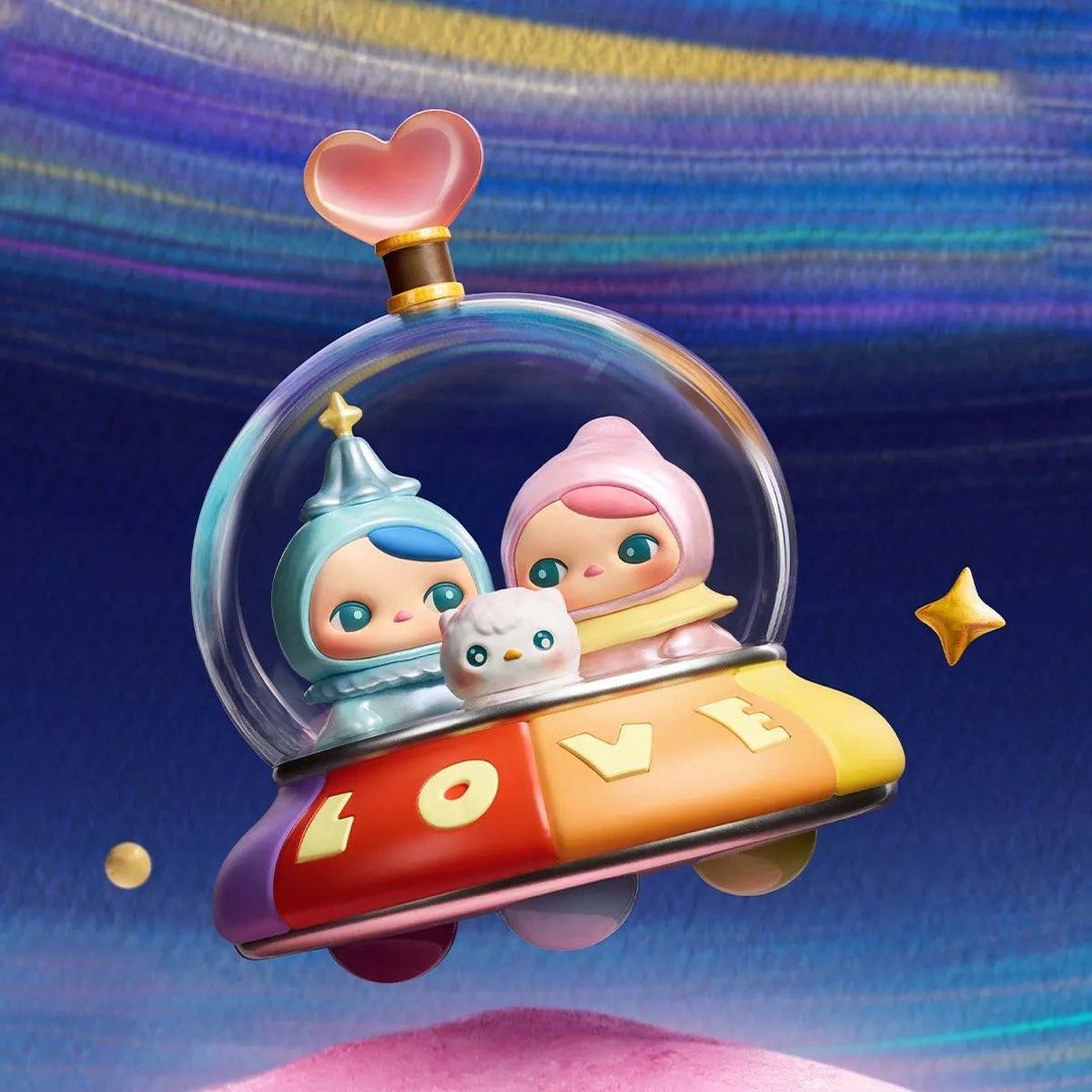 [100% Authentic] POP MART PUCKY Love Across Galaxies Figure, Hobbies ...
