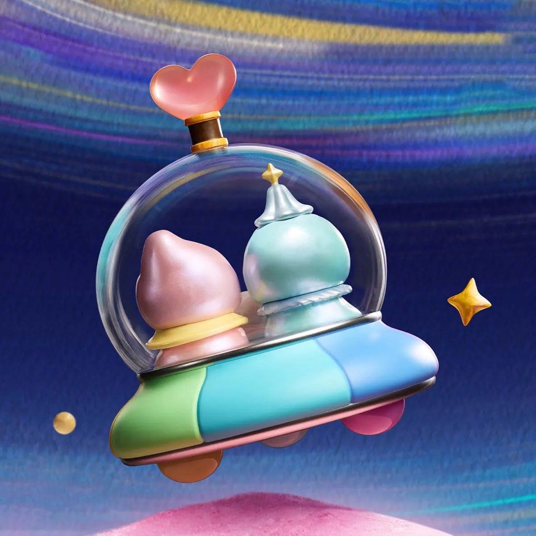 [100% Authentic] POP MART PUCKY Love Across Galaxies Figure, Hobbies ...