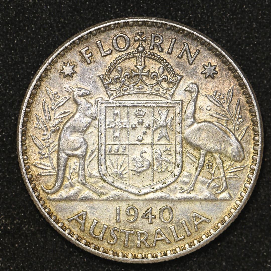 1940 Australia Florin Silver Coin 925 Silver, Hobbies & Toys ...
