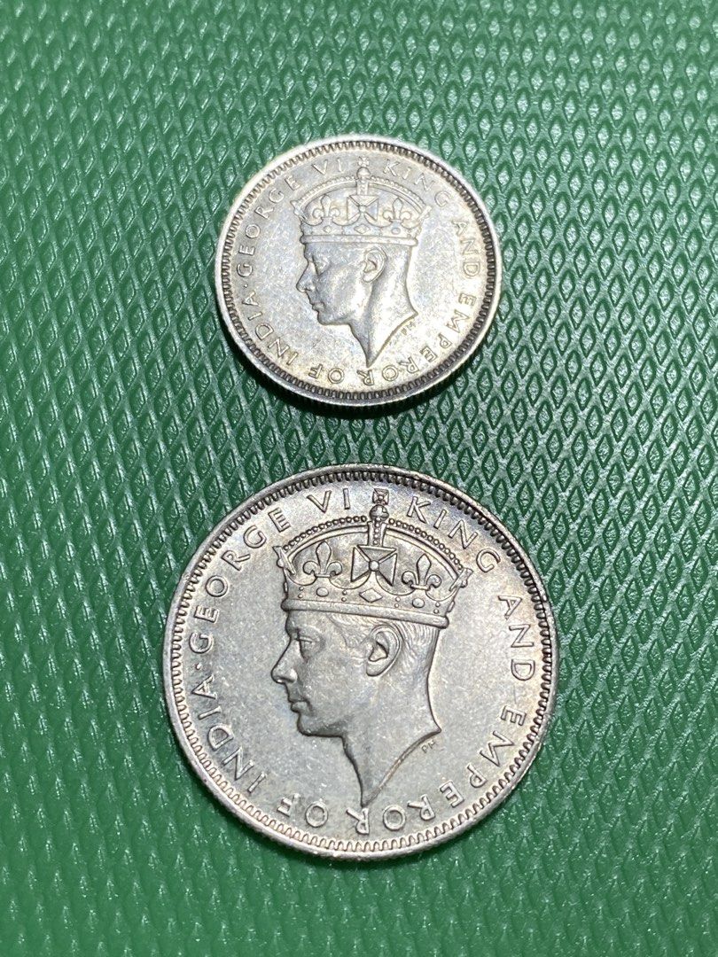 1943 WW2 Malaya 10/20 Cents Silver coins, Hobbies & Toys, Memorabilia ...