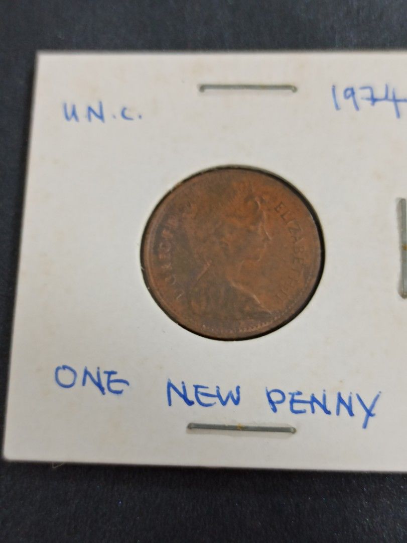 1974 One New Penny Coin, Hobbies & Toys, Memorabilia & Collectibles ...