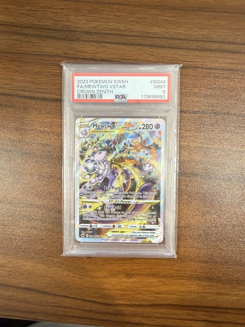 2023 Pokemon Mewtwo VSTAR Crown Zenith PSA 9, Hobbies & Toys, Toys ...