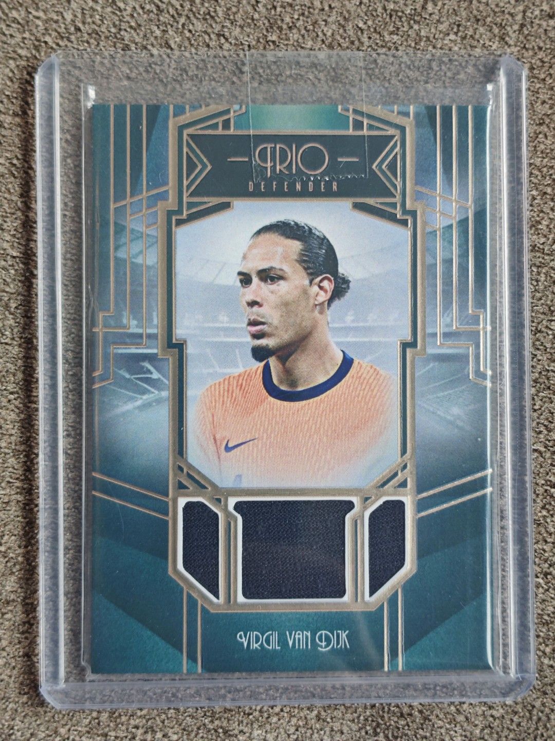 *2024 Topps, Futera Unique Trio Virgil van Dijk Game Worn Liverpool ...