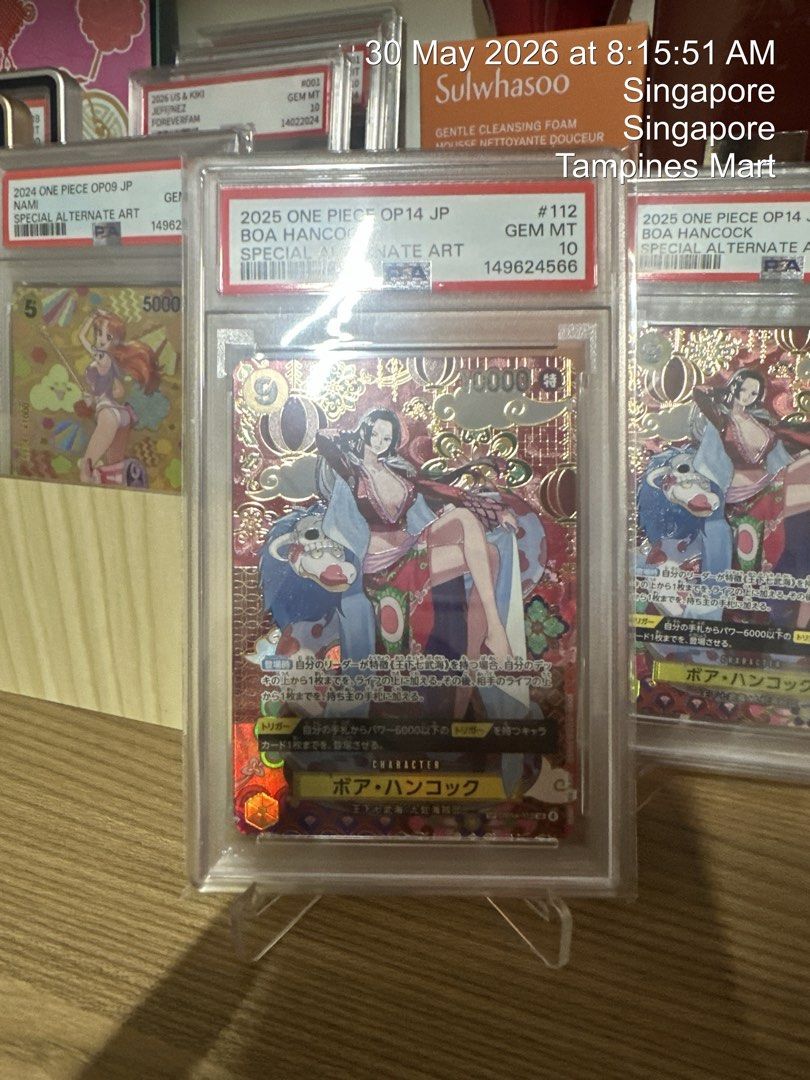 2025 One Piece OP14 JP Boa Hancock Special Alternate Art GEM MT 10 ...