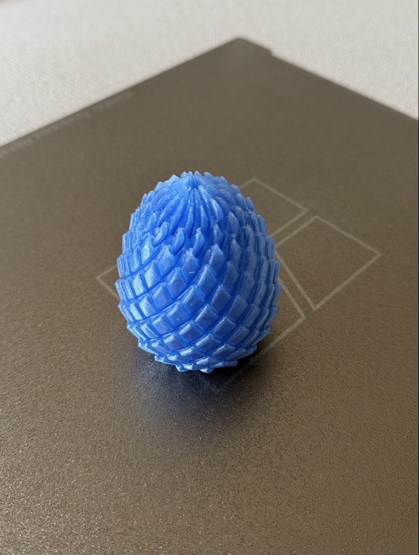 3D printed transparent blue dragon egg( colors can be changed), Hobbies ...
