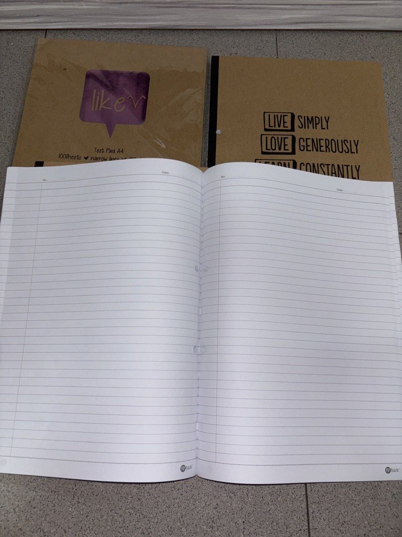 A4 Lecture Pads - Kraft Cover with Motivational Quotes, Hobbies & Toys ...