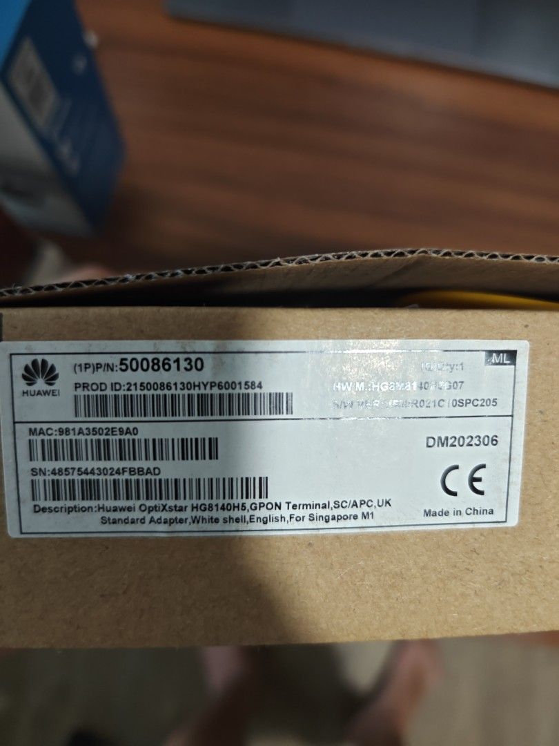 Huawei Optical Network Terminal HG8140H5 GPON Router, Computers & Tech ...