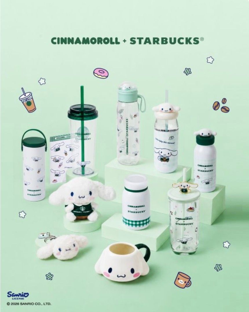 PRE-ORDER Starbucks Cinnamoroll Collection Tumblers, Mugs, and Plushies ...