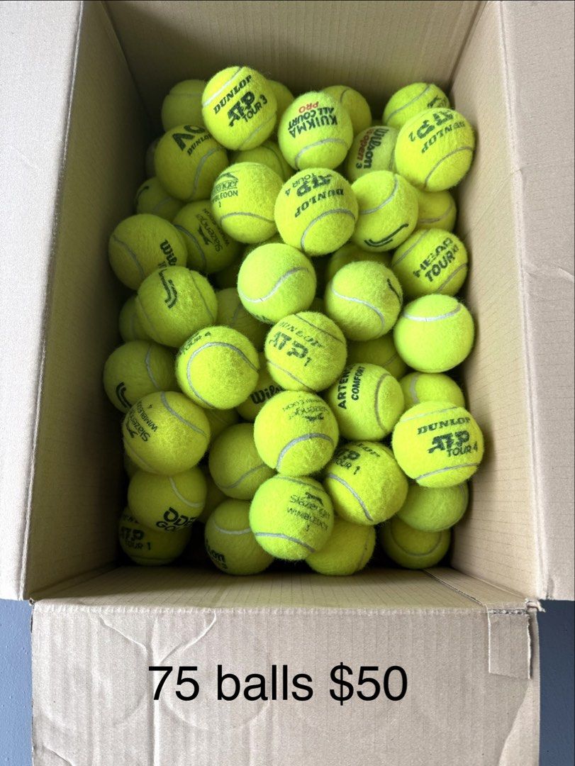Slazenger, Teloon & Dunlop ATP/ AO Tennis Balls - Bulk Buy, Sports ...
