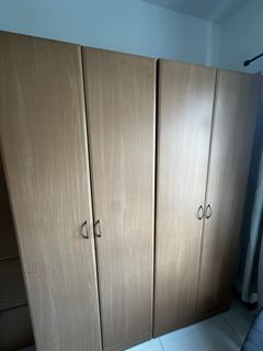 Wooden Wardrobe with Multiple Doors and Shelves, Furniture & Home ...