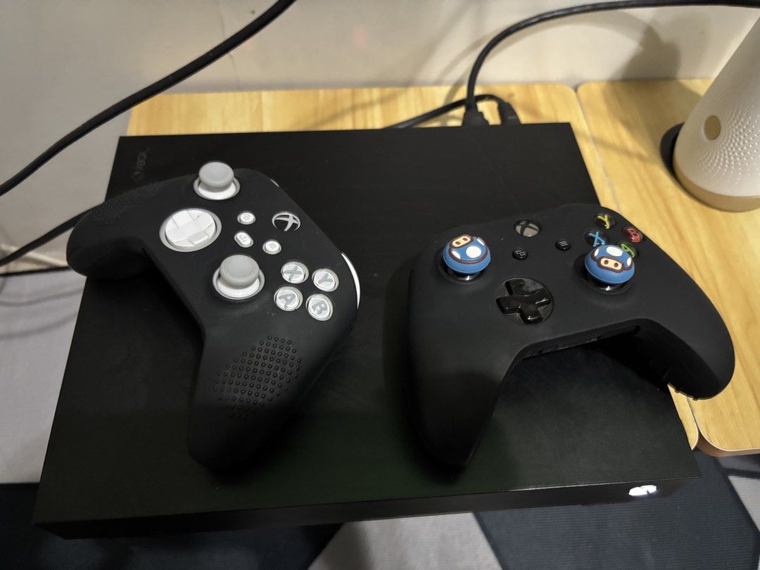Xbox One X Console with 2 Controllers and Games, Video Gaming, Video ...