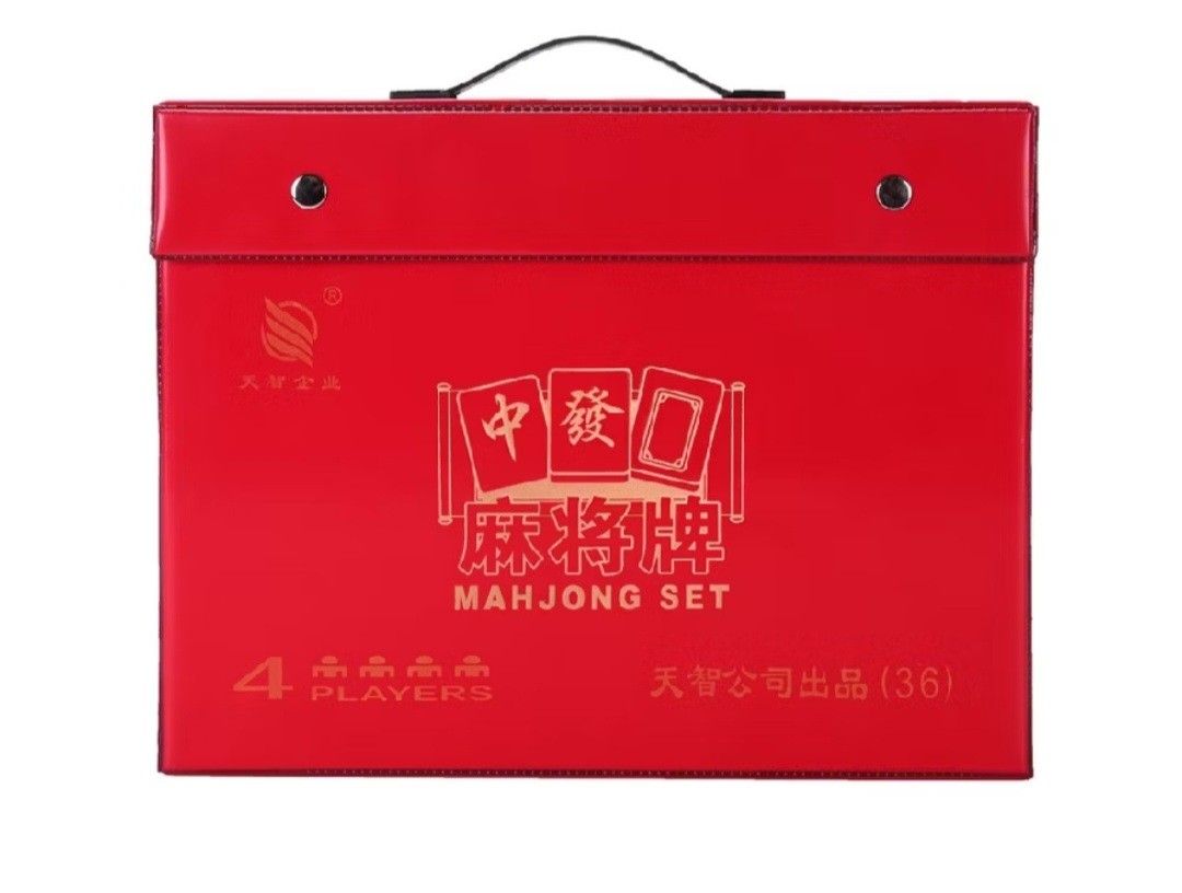 168 Tiles Mahjong Set with Red Case, Hobbies & Toys, Toys & Games on ...