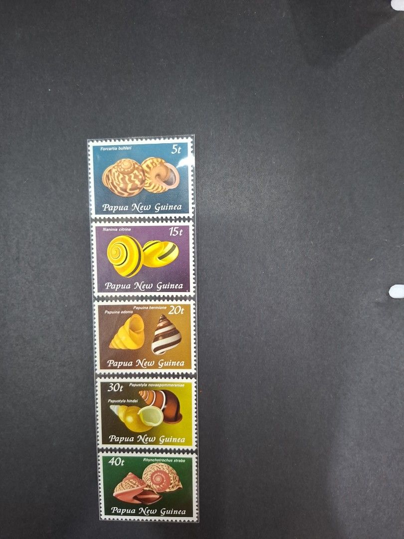 1981 Papua New Guinea stamps Small land snail, Hobbies & Toys ...