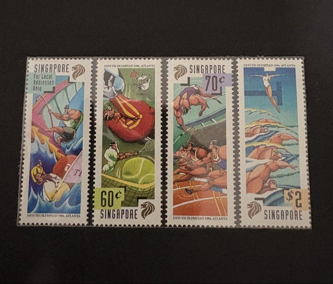1996 Atlanta Olympiad mint stamp set of 4, Hobbies & Toys, Memorabilia ...