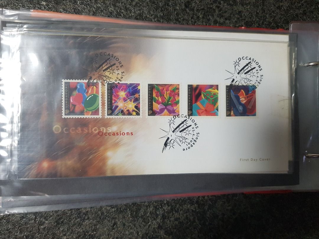 2000 April Singapore Occasions First Day Cover Stamp Set, Hobbies ...