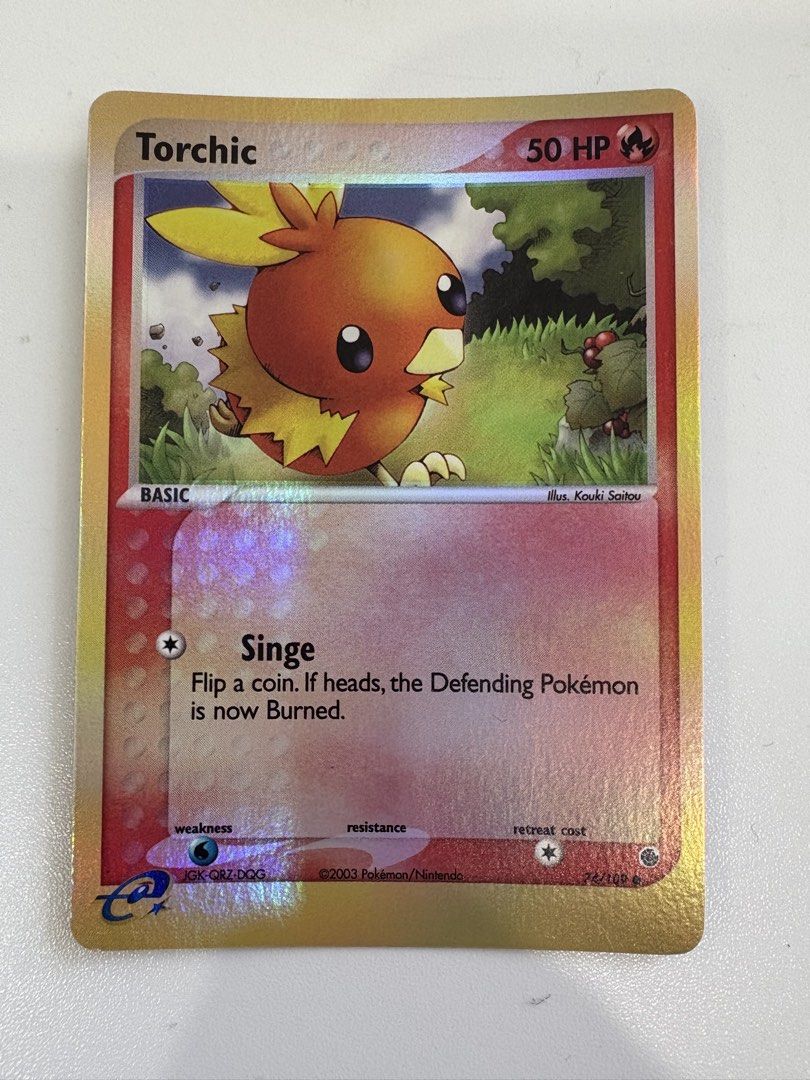 2003 Torchic Pokemon Card - Reverse Holo - EX Ruby & Sapphire, Hobbies ...