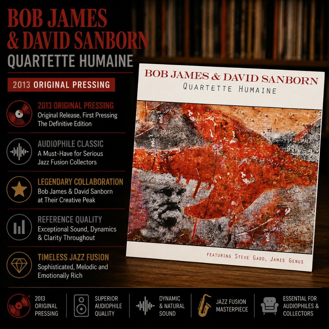 (2013 Original Press) Bob James & David Sanborn - QUARTETTE HUMAINE ...