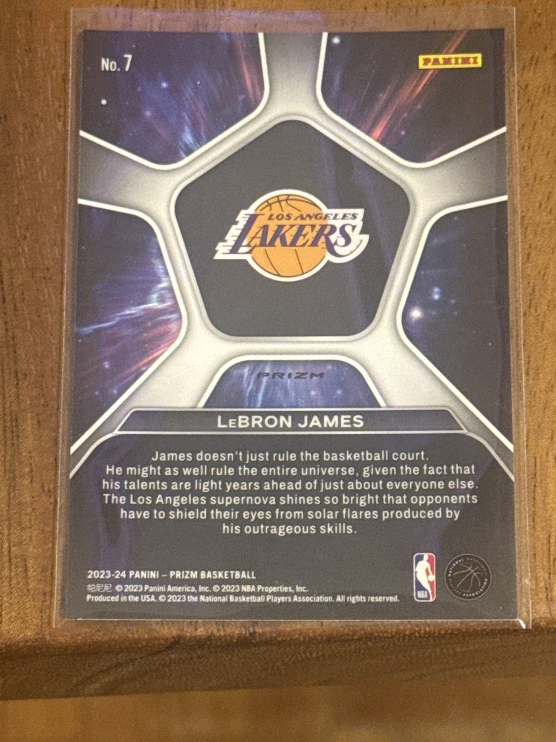 2023-24 Panini Prizm LeBron James Deep Space Refractor Card, Hobbies ...