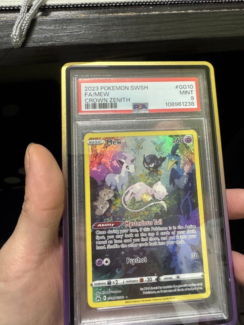 2023 Pokemon SWSH FA/Mew Crown Zenith PSA 9, Hobbies & Toys, Toys ...