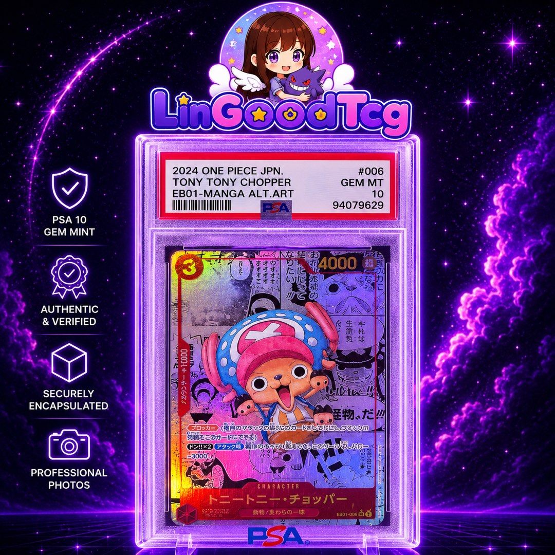 2024 One Piece JPN Tony Tony Chopper PSA 10 Gem Mint Card, Hobbies ...