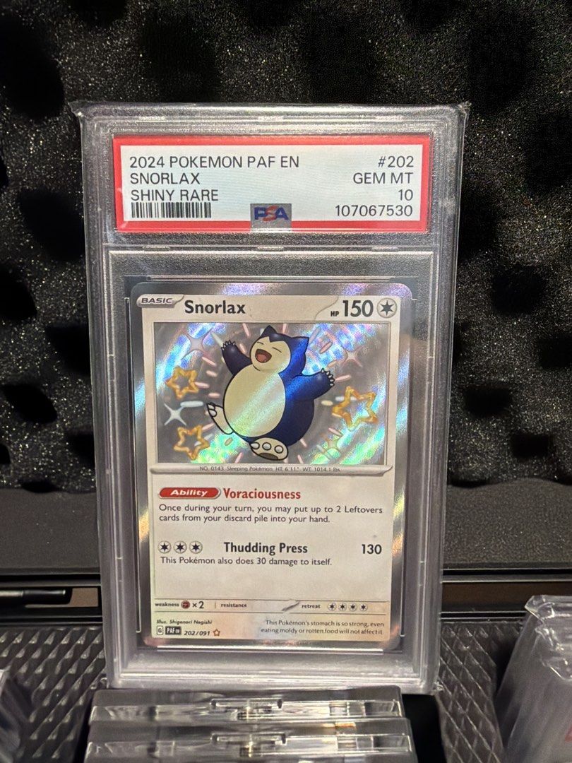 2024 Pokemon Snorlax Shiny Rare PSA 10 GEM MT Card, Hobbies & Toys ...