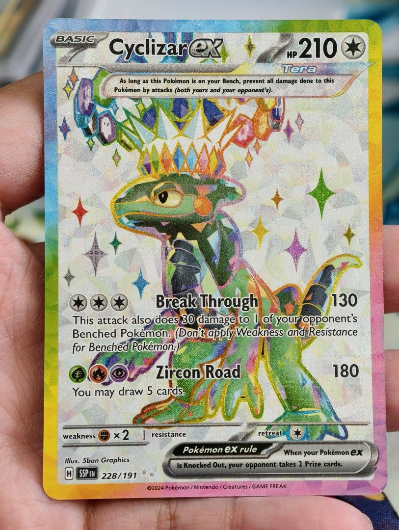 2024 Pokemon Surging Sparks # 228 Cyclizar EX Ultra Rare, Hobbies ...