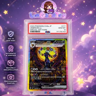 2024 Pokemon Umbreon ex SV8a JP Special Art Rare PSA 10, Hobbies & Toys ...