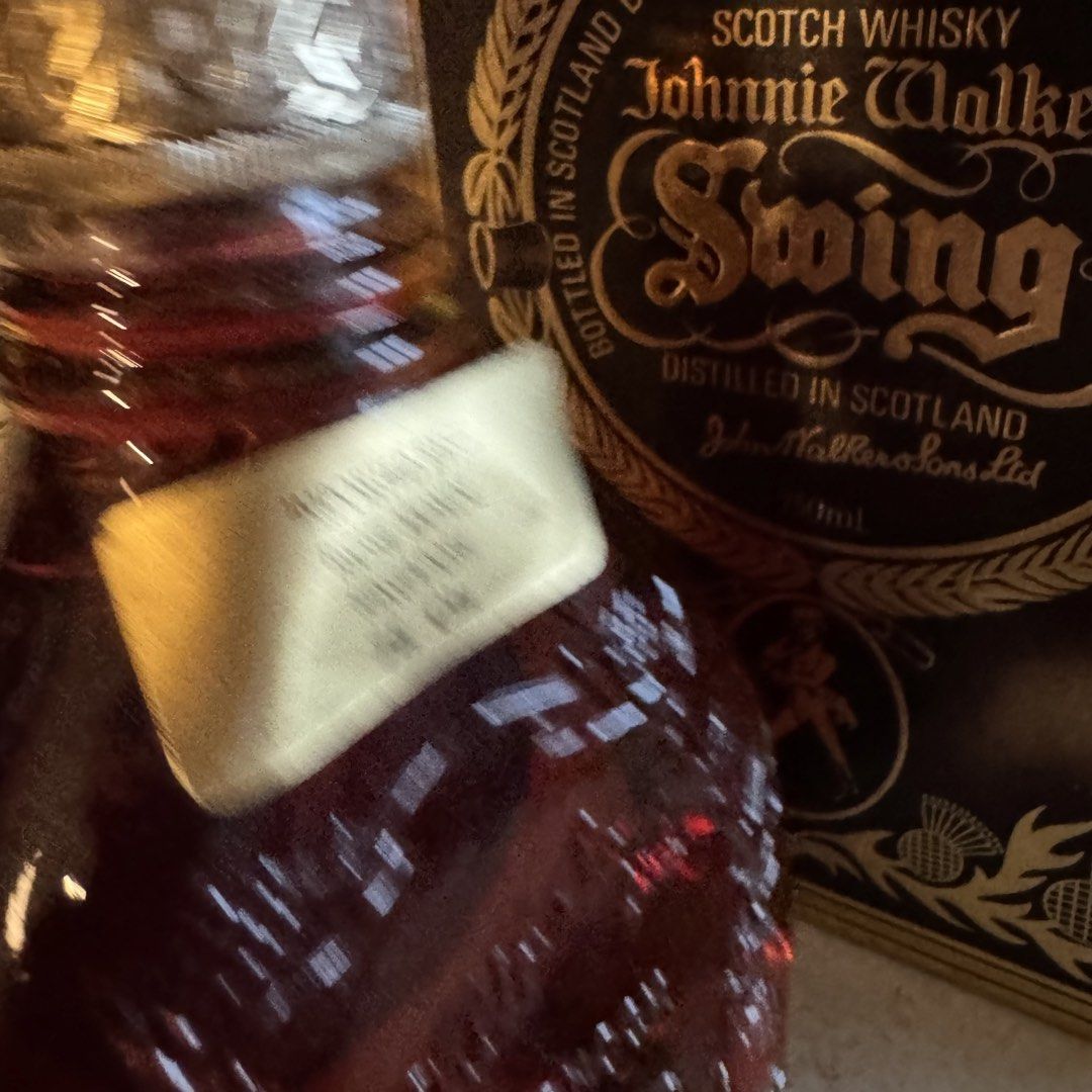 750ml 1980s Johnnie Walker Swing Vintage Scotch Whisky With Box Rocking ...