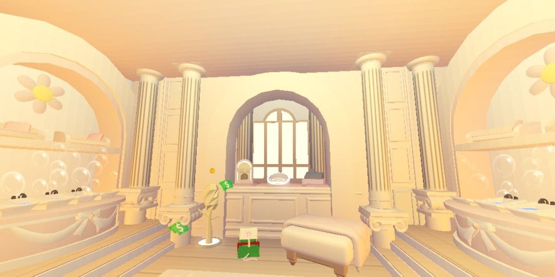𝔄𝔢𝔰𝔱𝔥𝔢𝔱𝔦𝔠 #8 Golden Daisy Boutique – Elegant Adopt Me Home જ Adopt me ...