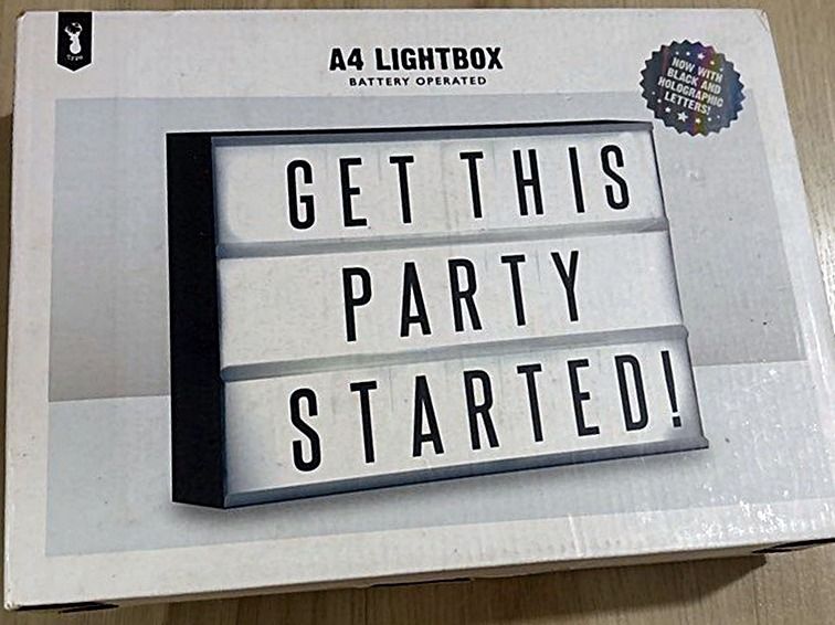 A4 Size Light box with extra letterings, Hobbies & Toys, Art & Prints ...