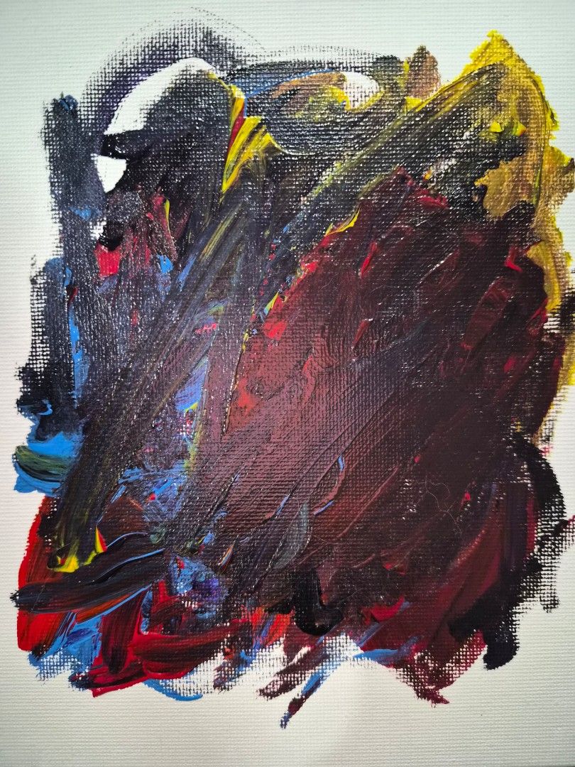Abstract Acrylic Painting on Canvas, Hobbies & Toys, Art & Prints on ...