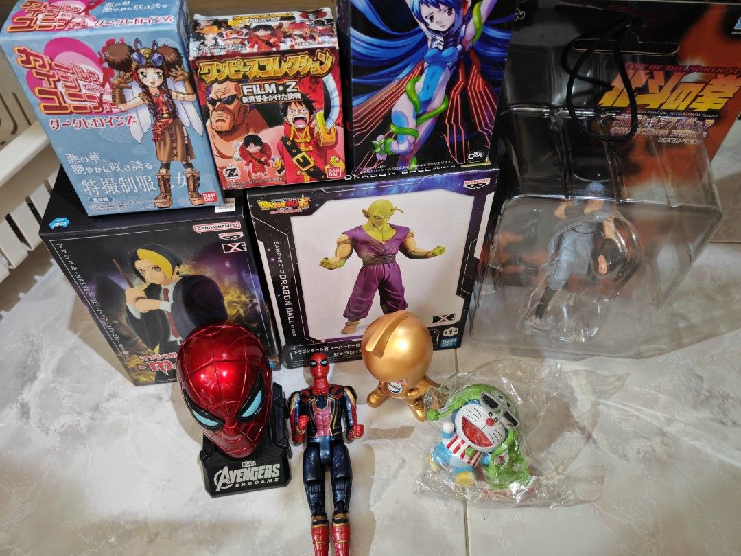 Anime Figure Set: Dragon Ball, Doraemon, Spiderman Marvel & More ...