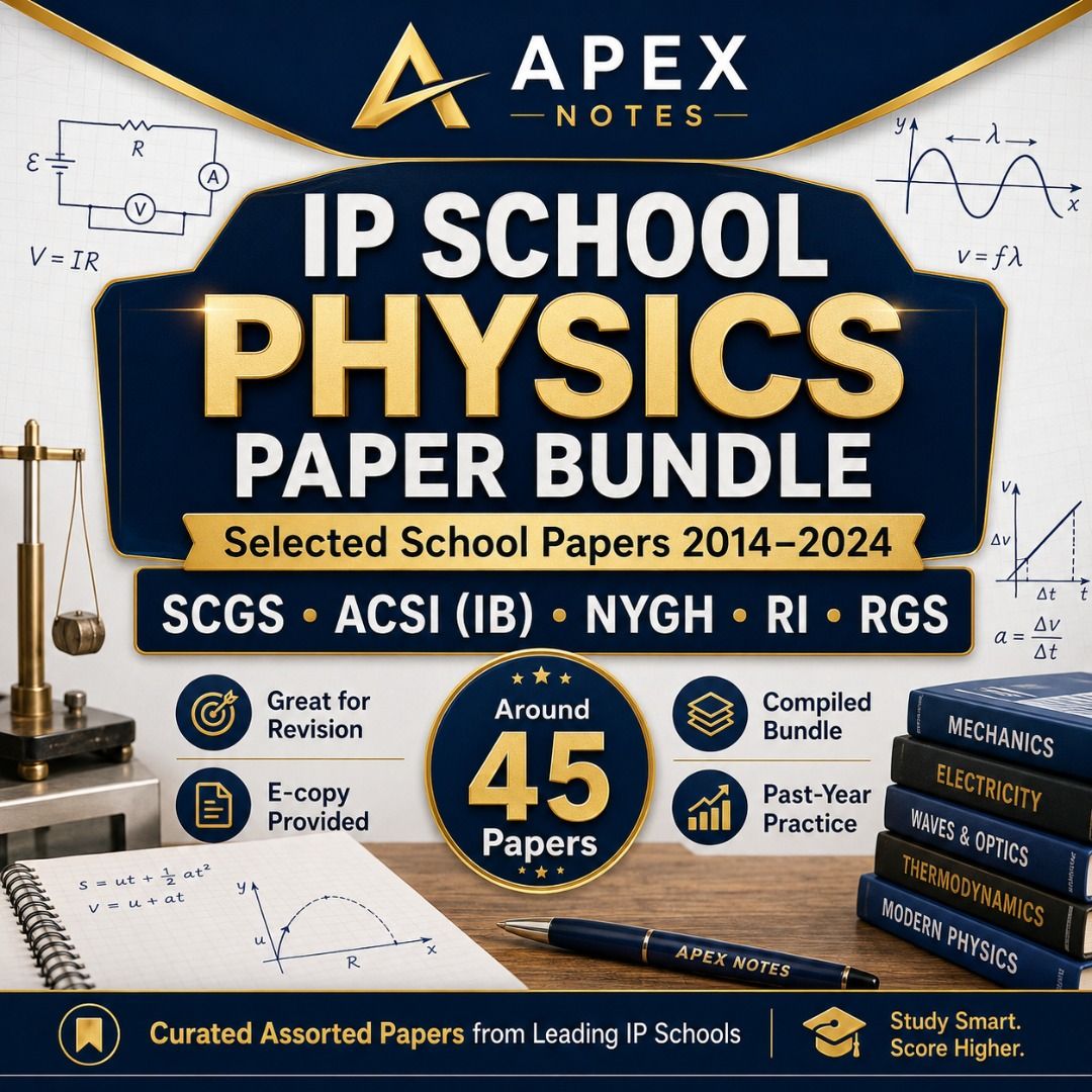 Apex Notes IP School Physics Paper Bundle (2014-2024), Hobbies & Toys ...