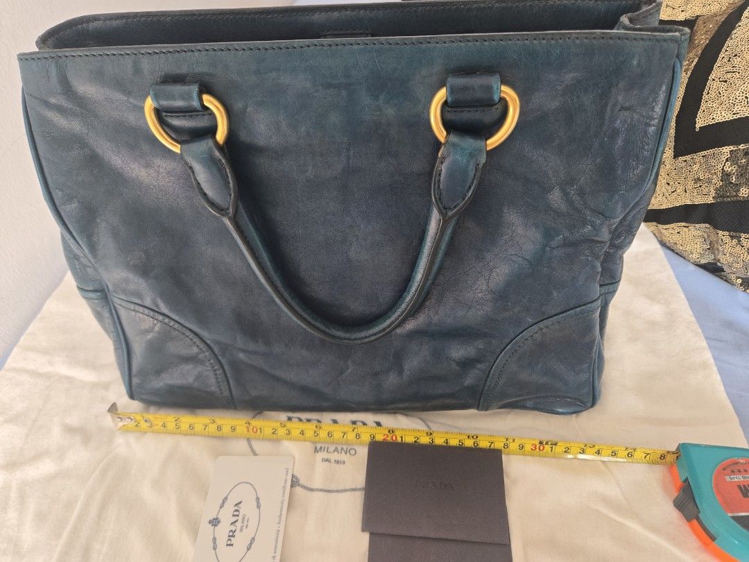 Authentic Prada Vitello Shine 2-way Satchel, Luxury, Bags & Wallets on ...