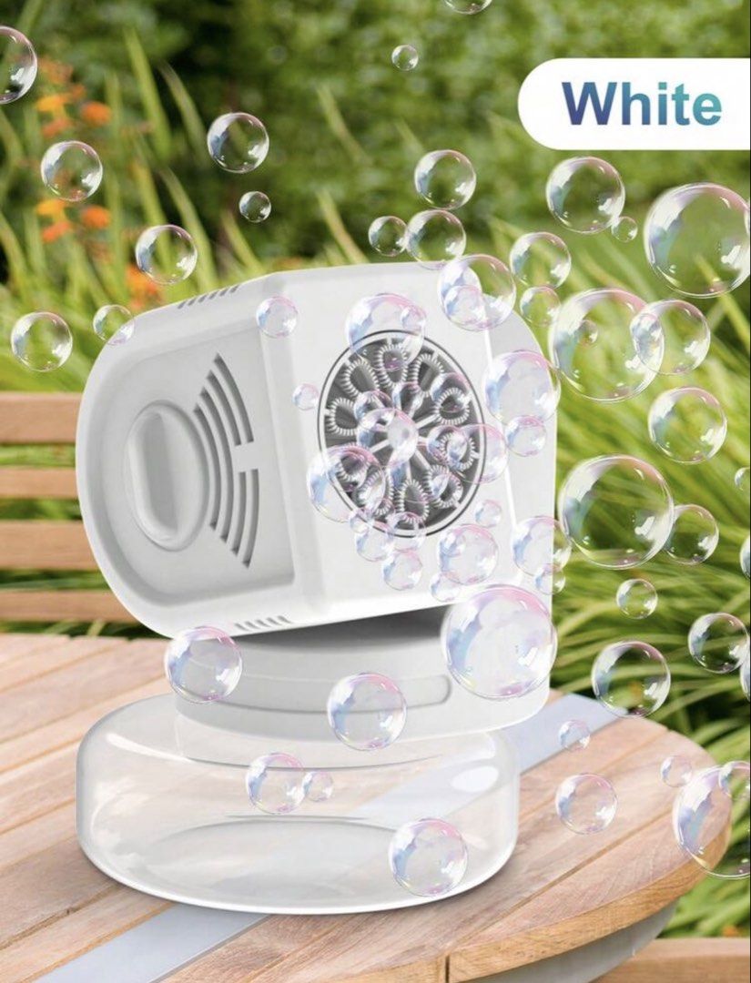 Automatic Bubble Machine for Kids - Black or White, Hobbies & Toys ...