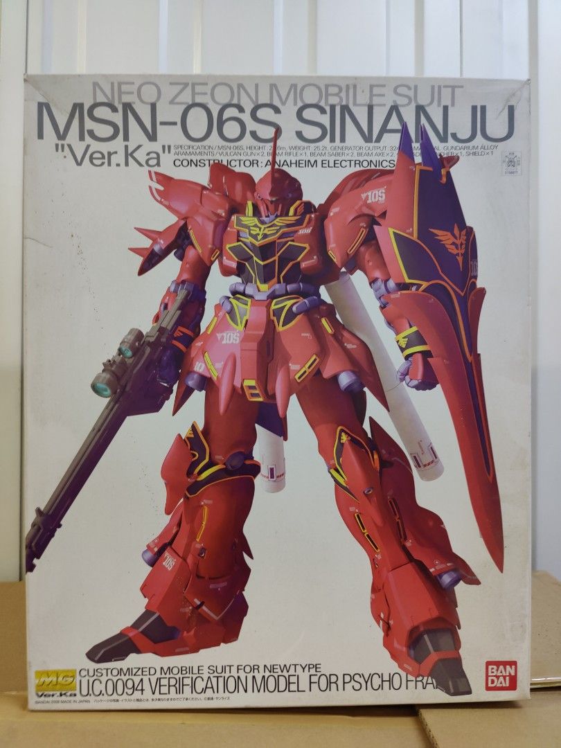 Bandai MG MSN-06S Sinanju ver.ka Gundam Model Kit, Hobbies & Toys, Toys ...
