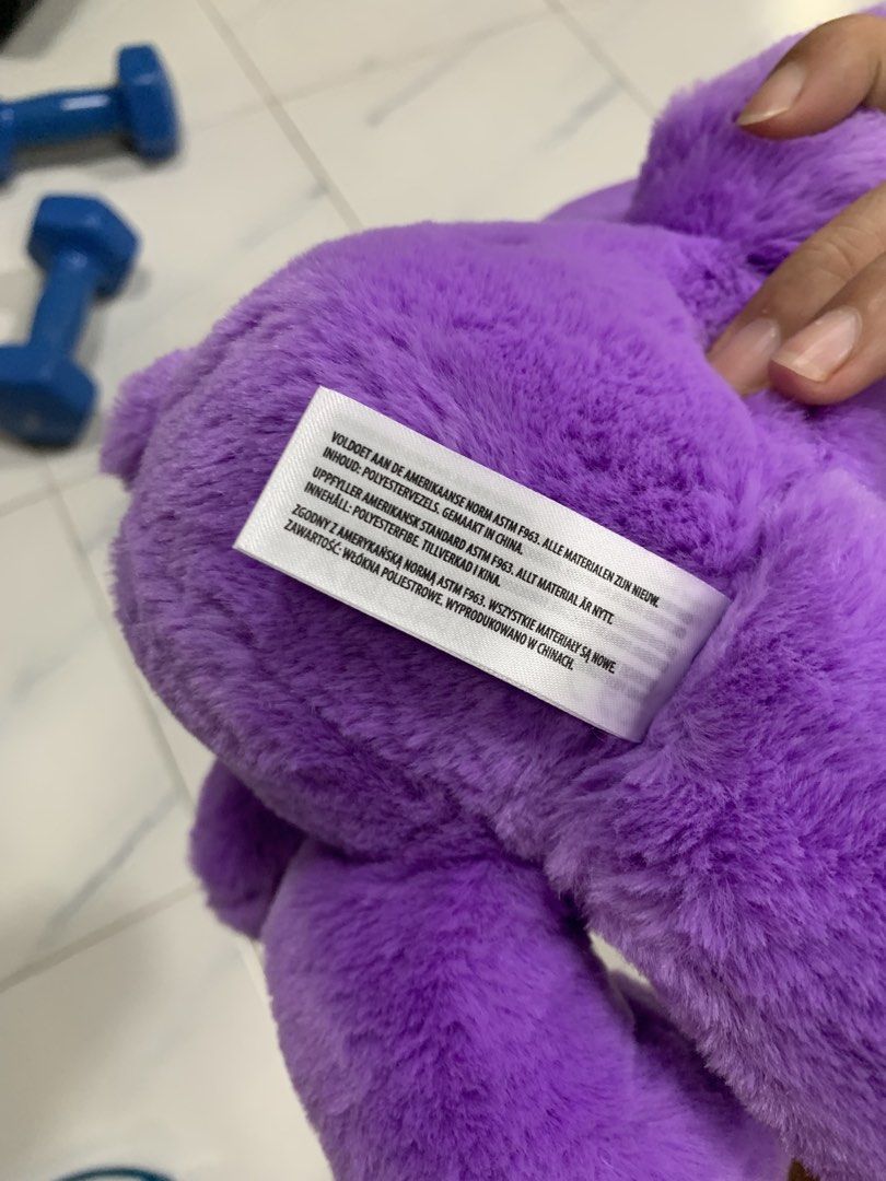 Care Bears Grumpy Bear Purple Plush Toy, Hobbies & Toys, Toys & Games ...