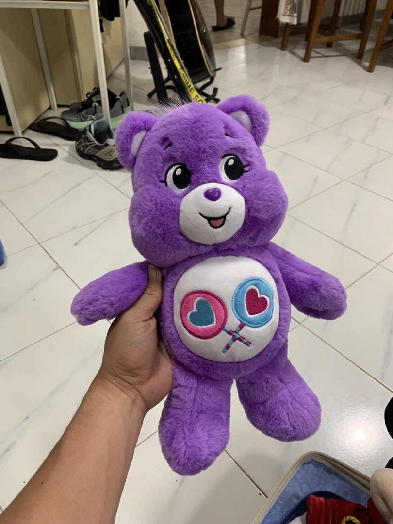 Care Bears Grumpy Bear Purple Plush Toy, Hobbies & Toys, Toys & Games ...