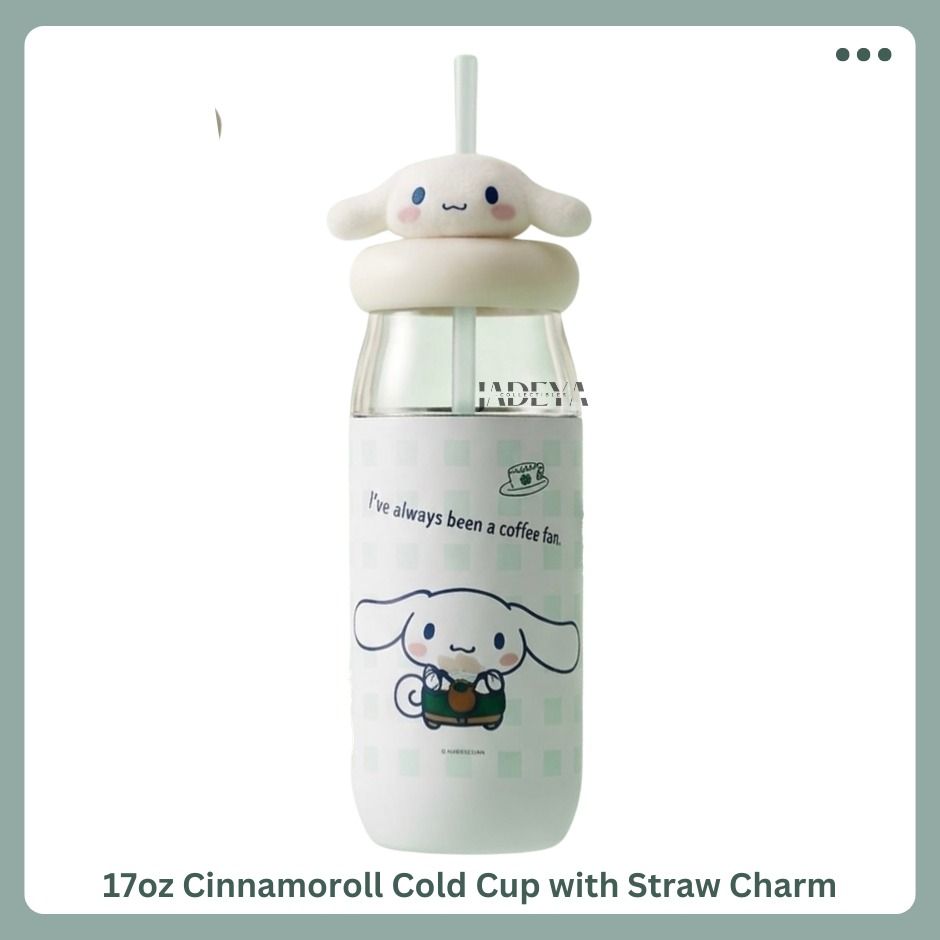 Cinnamoroll + Starbucks 17oz Cold Cup with Straw Charm, Furniture ...