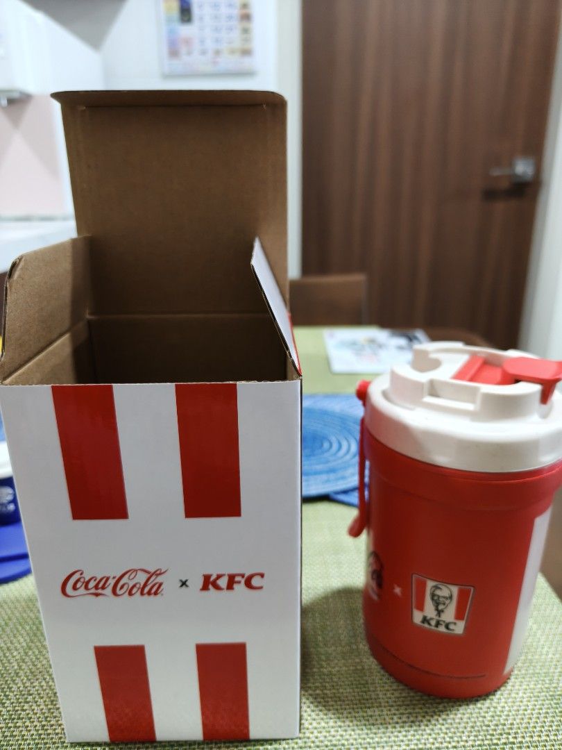 Coca-Cola x KFC Collaboration Tumbler with Box, Furniture & Home Living ...