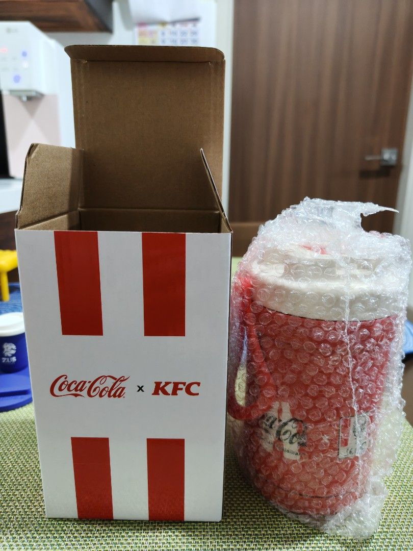 Coca-Cola x KFC Collaboration Tumbler with Box, Furniture & Home Living ...